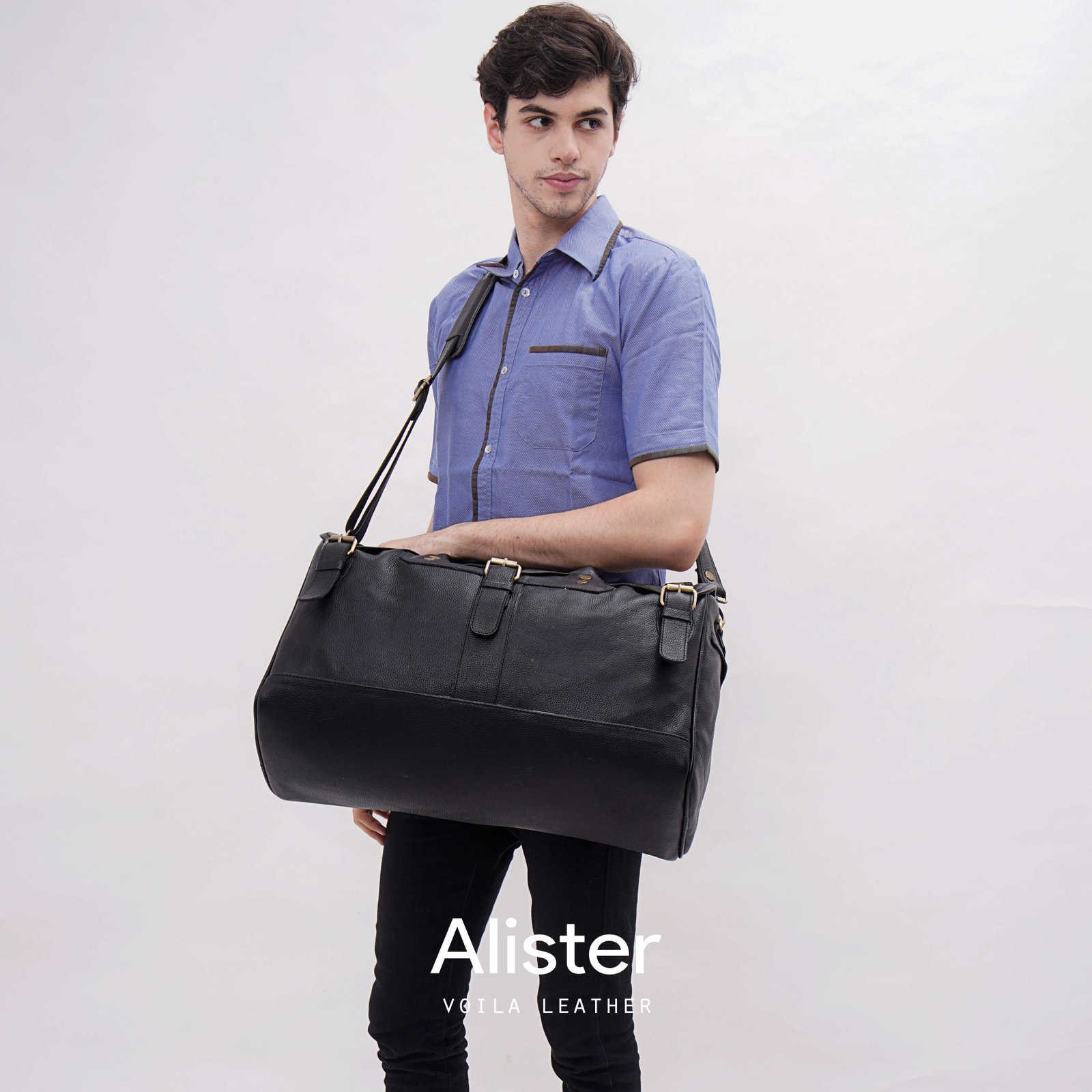 Tas Travel Kulit Voila Alister Black - Voila Leather