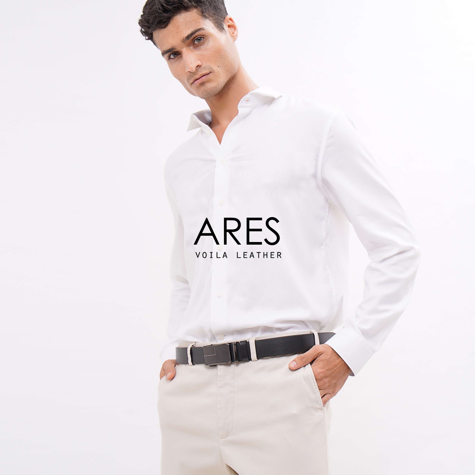 Genuine Leather Men's Belt Voila Ares - Voila Leather