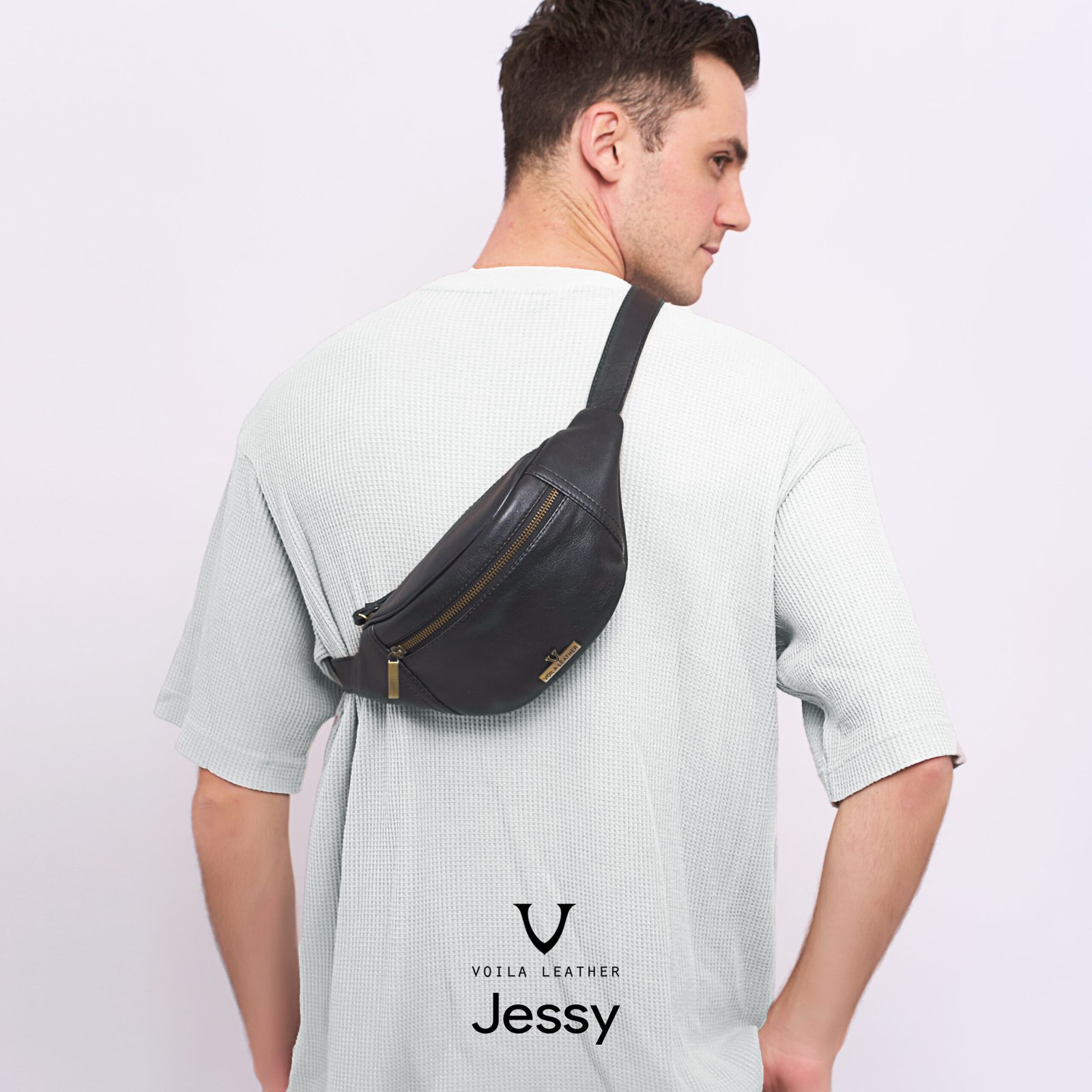 Genuine Leather Unisex Waistbag Voila Jessy - Voila Leather
