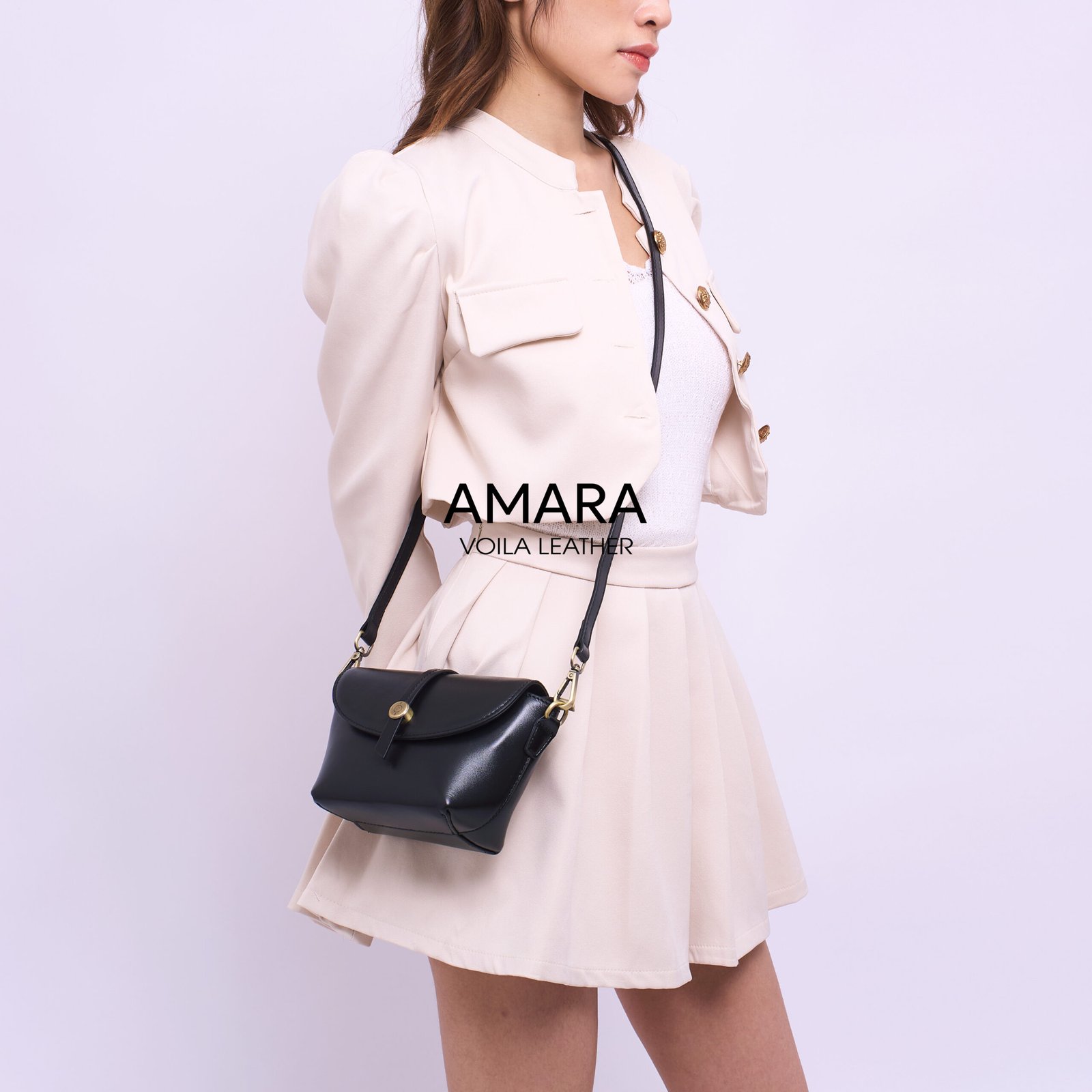 Sling Clutch Kulit Asli Voila Amara - Voila Leather
